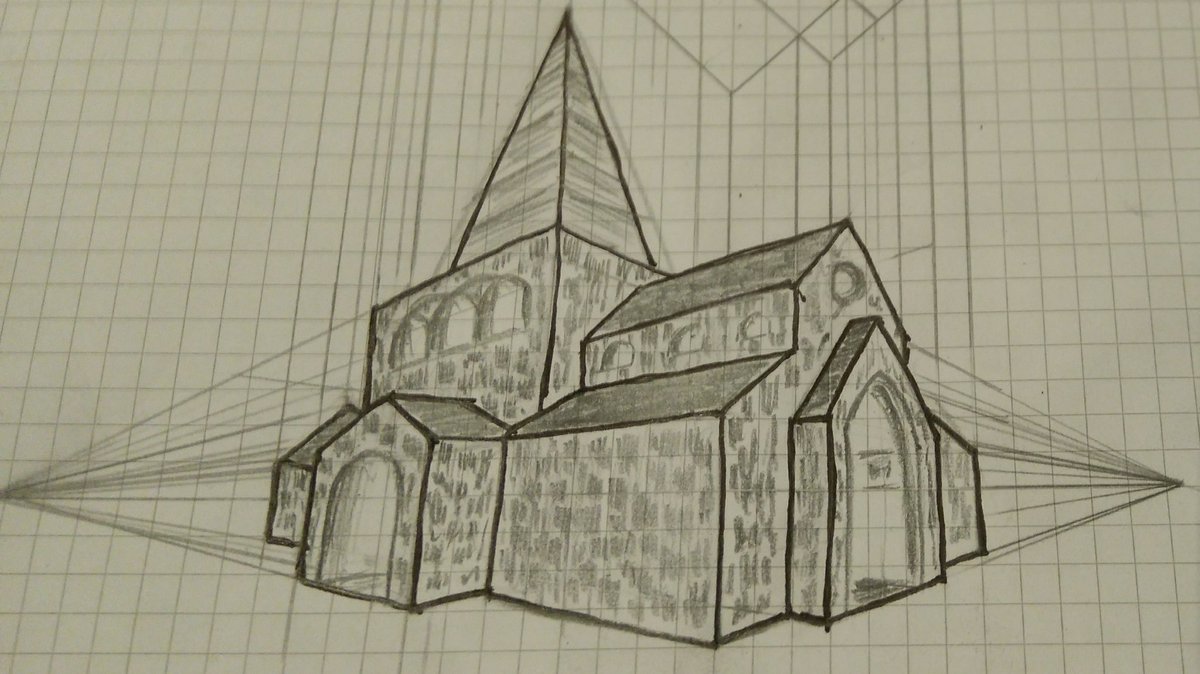 Two Point Perspective Church 20+ 2 Point Perspective Buildings Stock