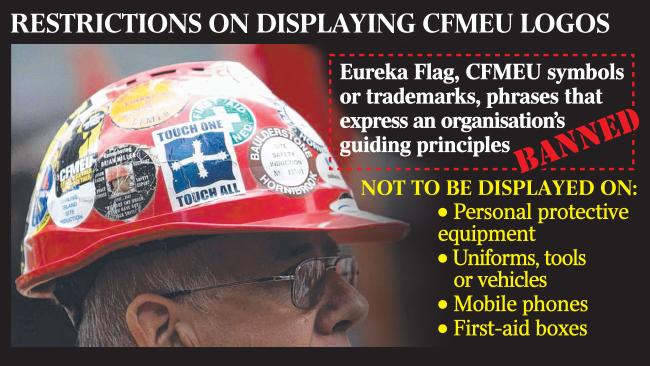 Employers face black-listing if workers display the Eureka flag or ...