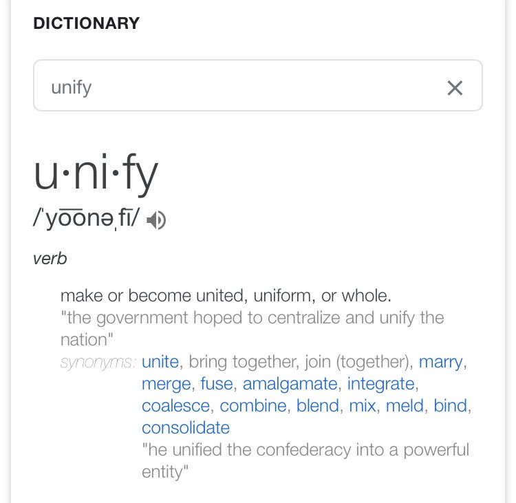 Unify Definition