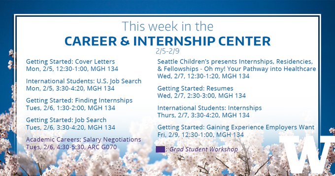 Career & Internship Center | University of Washington