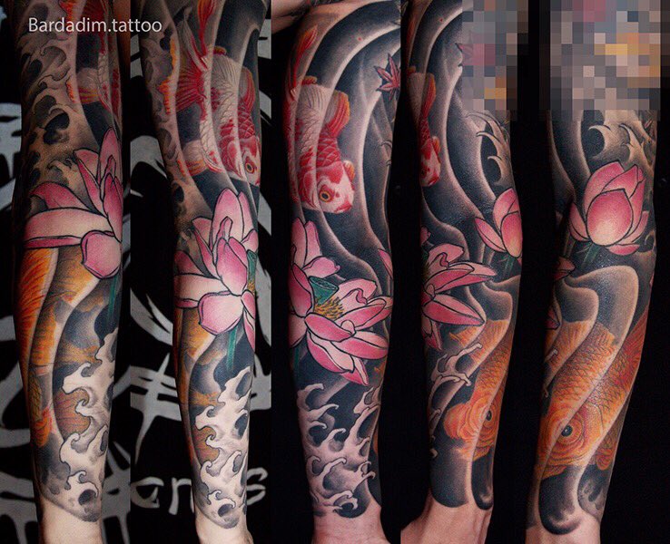 Japanese Lotus Tattoo