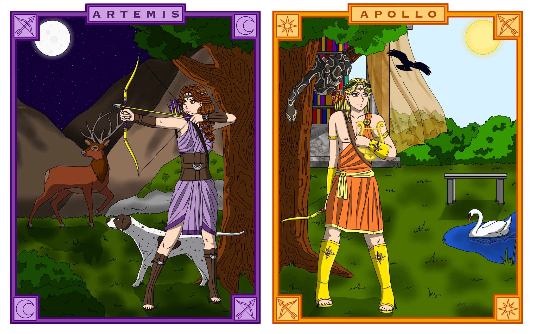 Apollo And Artemis The Greek Gods