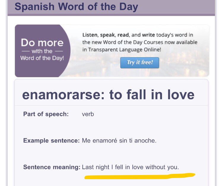 Spanish Word Of The Day