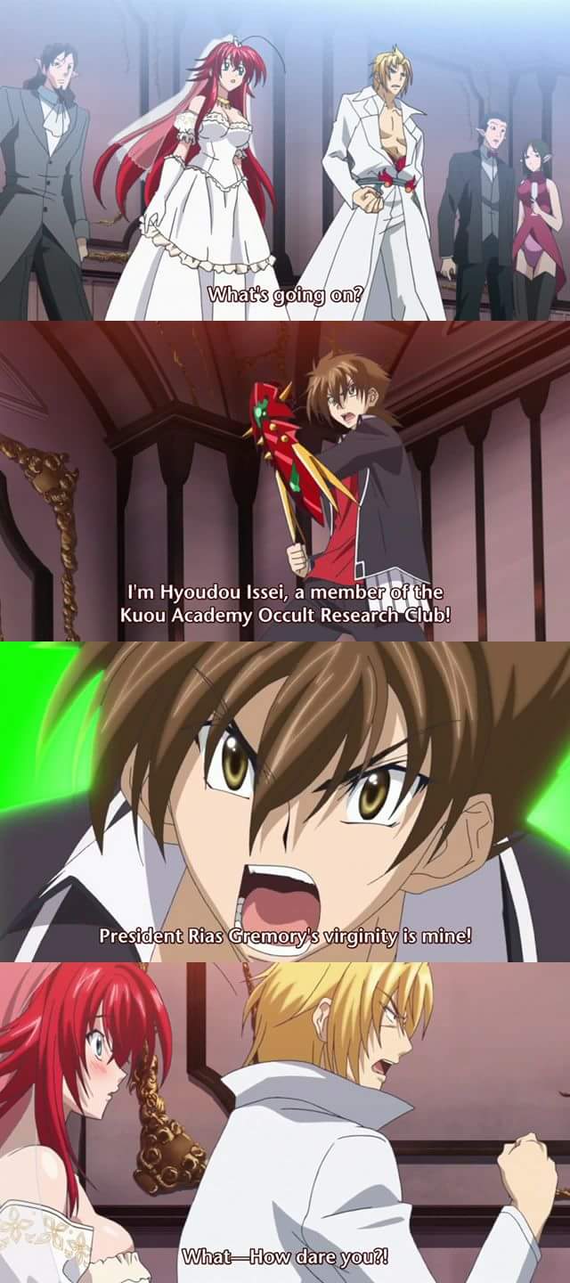 Highschool Dxd Rias And Issei Wedding