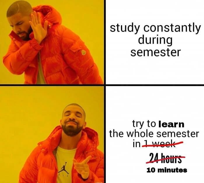 Cramming For Exams Meme