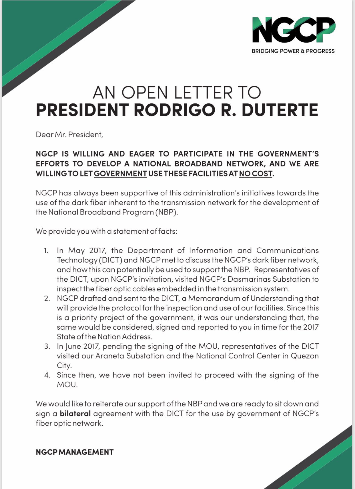 Alvin Elchico On Twitter NGCP Expresses In An OPEN LETTER To alvin-elchico-on-twitter-ngcp-expresses-in-an-open-letter-to