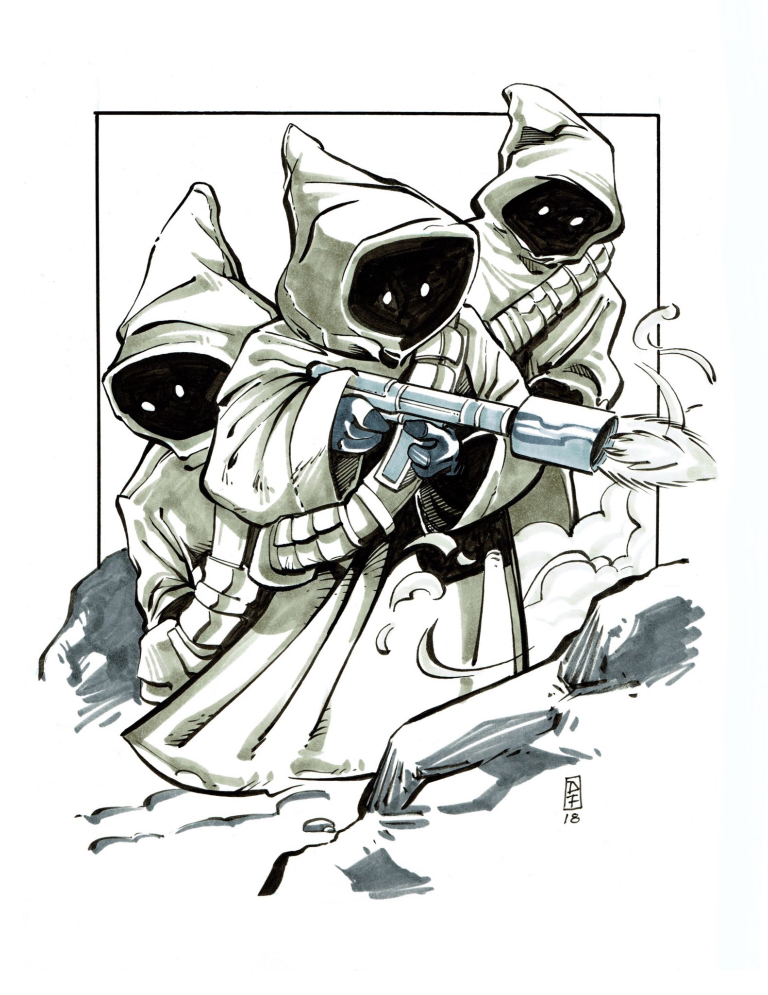 Star Wars Jawa Coloring Pages Jawa Jedi Concept Doodle