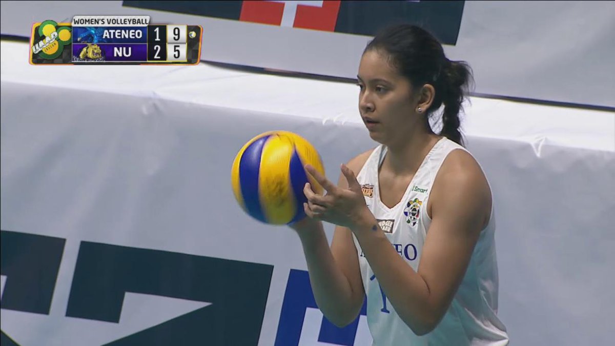 Dani Ravena with an awesome save to keep Ateneo rolling ...