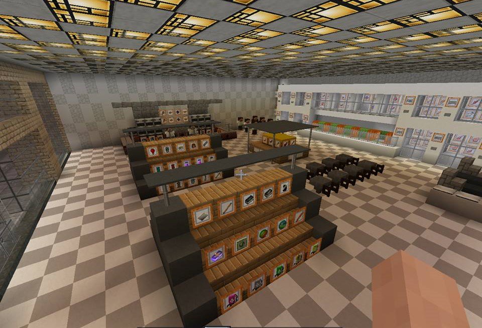 Minecraft Grocery Store Inside 🏰Dark Castle Render Map🖤 Save