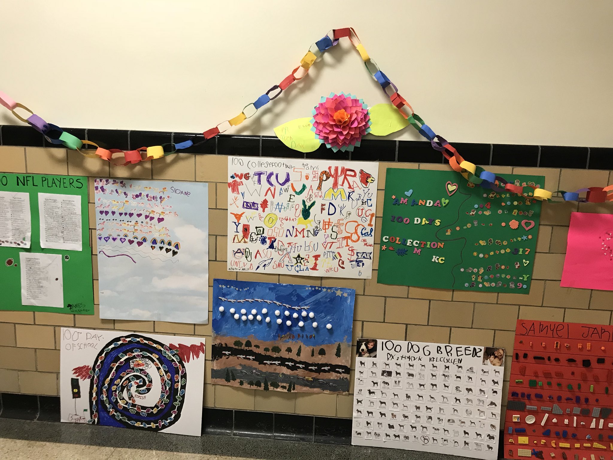 100 Days Of School Poster Board Ideas