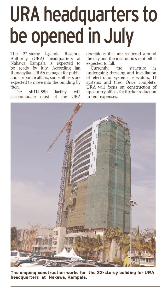 Kampala | URA Headquarters | 22F | U/C | SkyscraperCity Forum