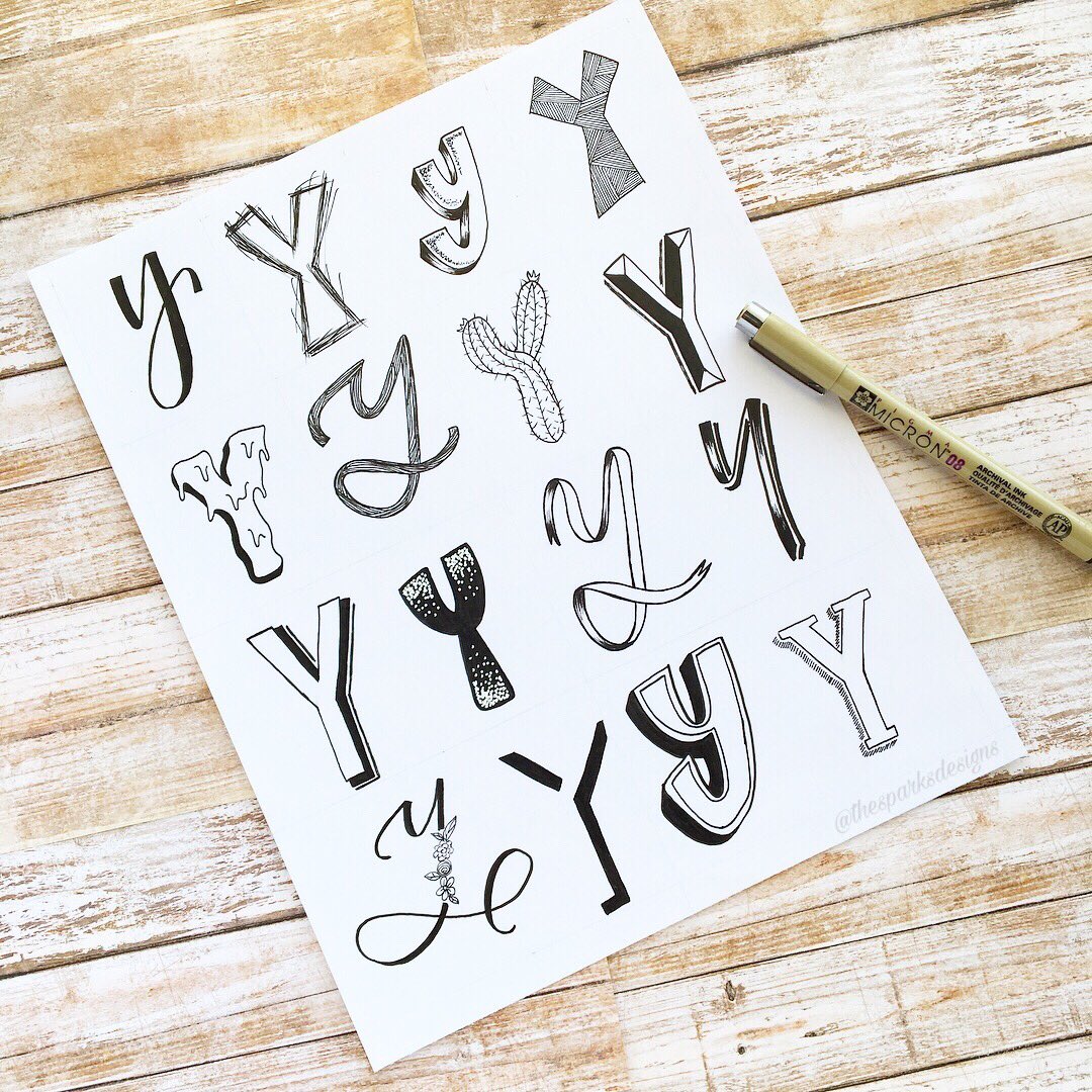 Letter Y In Different Styles