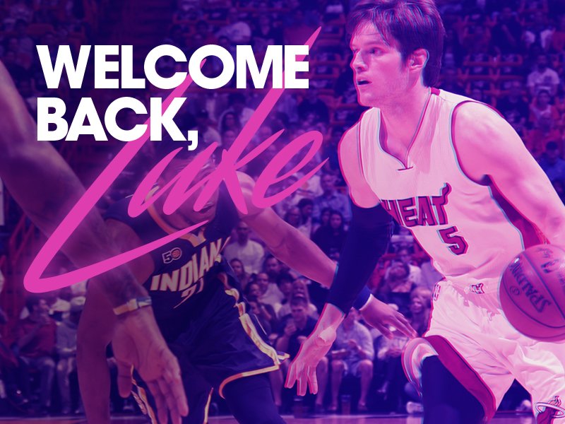Welcome back to the 3🏀5, Luke! : r/heat