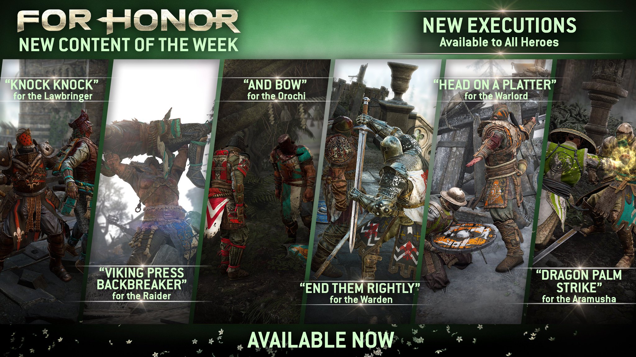 For Honor on Twitter: "New Executions NOW available to ALL Heroes! Will you unlock them?…