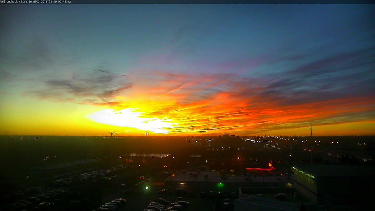 As the cold front pushed across the City of Lubbock, we were treated to ...