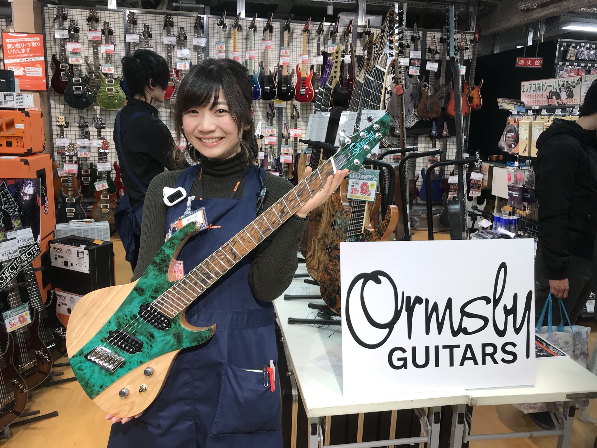 Ormsby Japan on Twitter: "島村楽器梅田店、看板娘とOrmsby. #ormsby…