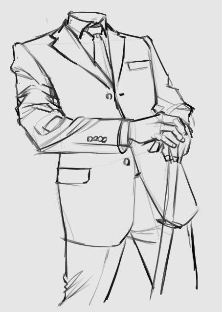 Pin by Vanessa Esquivel on Digital Painting Reference | Suit drawing ...