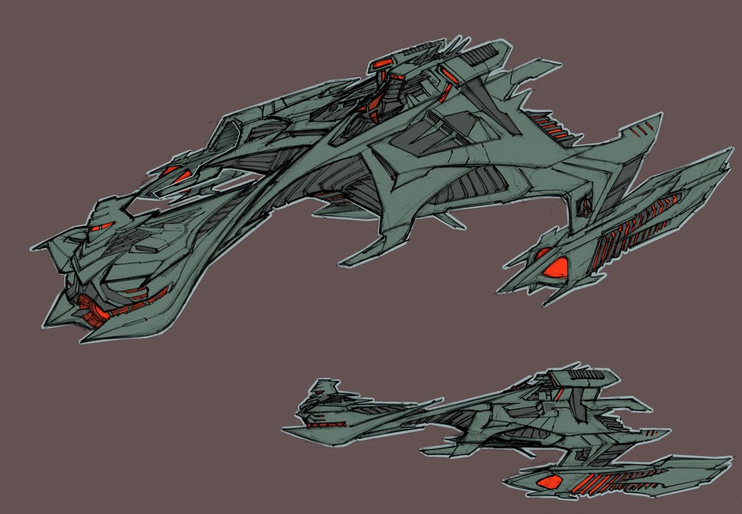 Klingon Ships Art The Trek Collective: Star Trek Online Introduces New