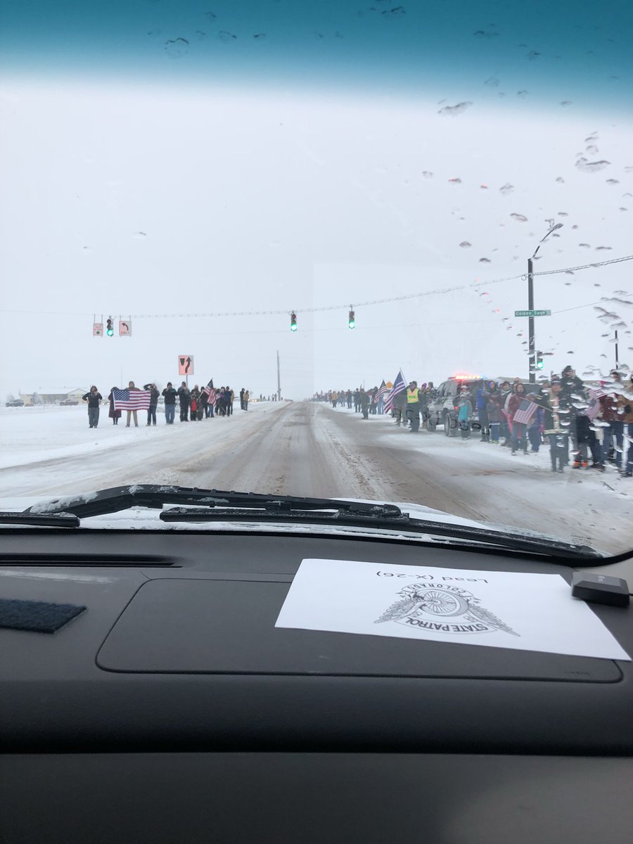 We were all honored by a community who showed they cared so much ...