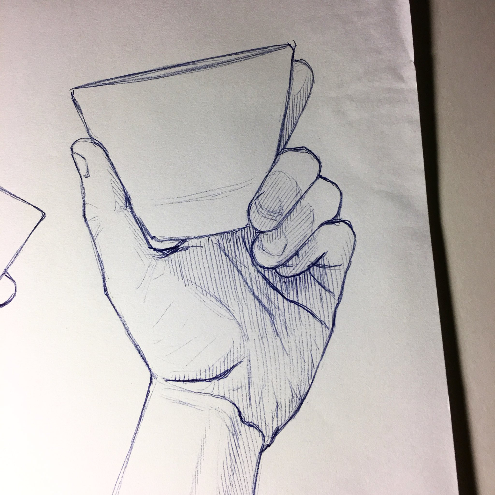 Simple Cupped Hands Drawing