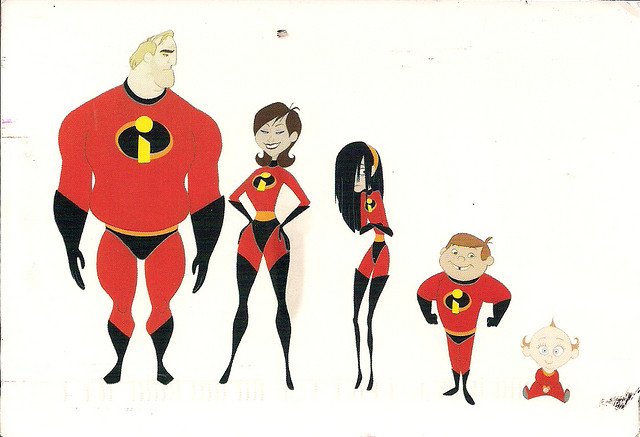 The Incredibles Characters Design