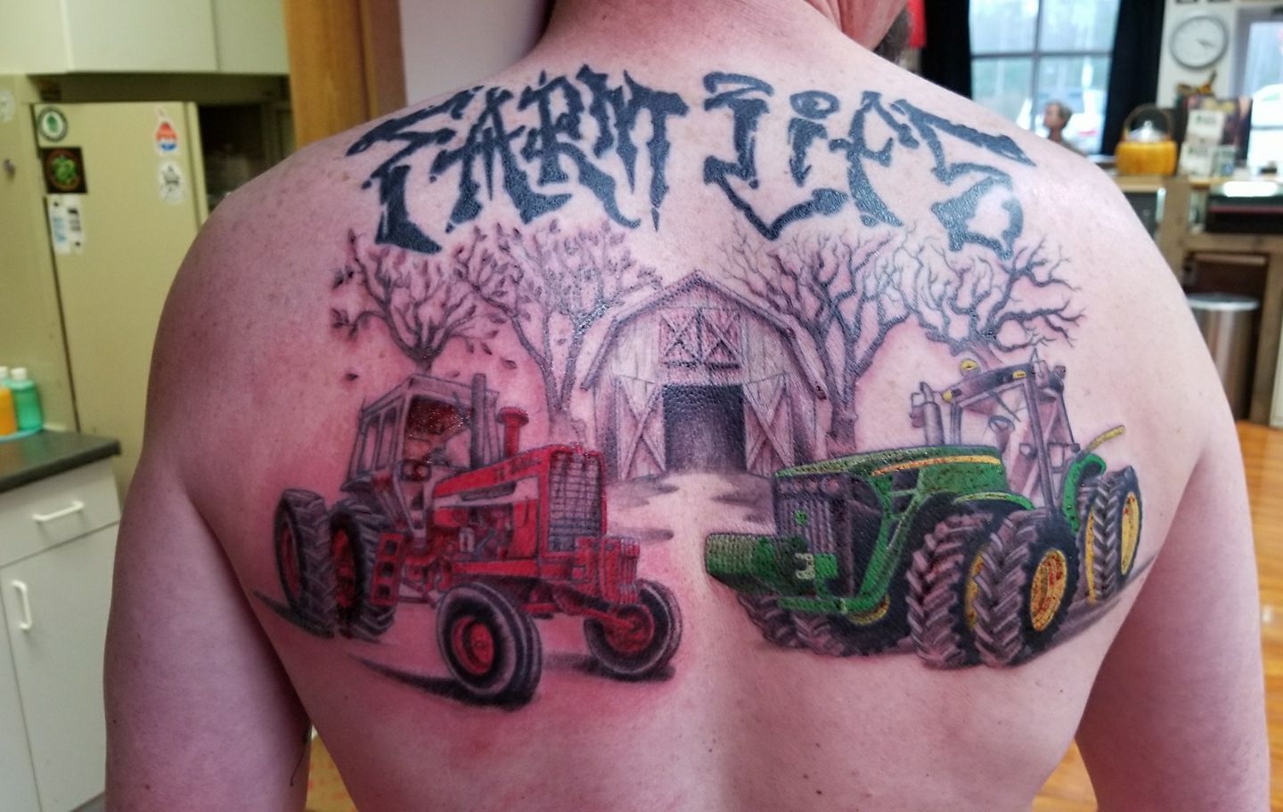 John Deere Memorial Tattoos Pin On Single Needle Tattoos