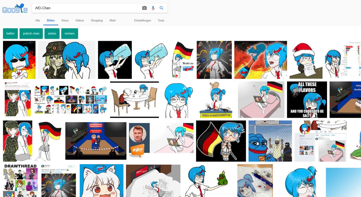 ドイツのための選択肢の非公式マスコットキャラクター「AfD-chan」爆誕 リベラルさん、またオタク文化とネトウヨの親和性ガー - posfie