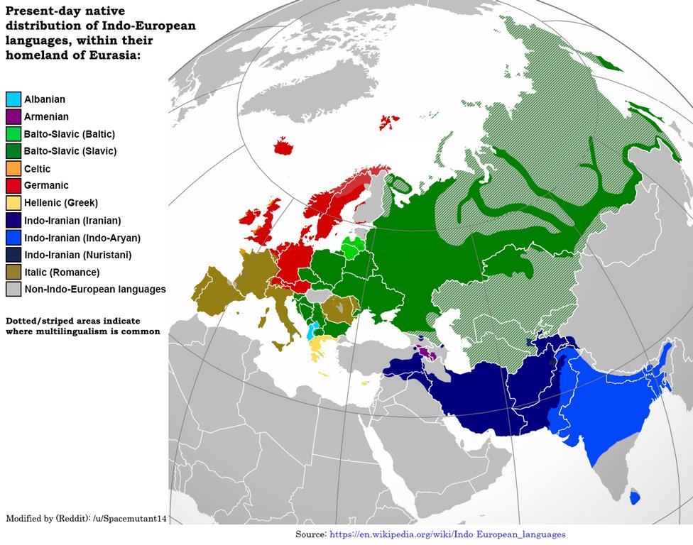 Linguistic Distribution Map