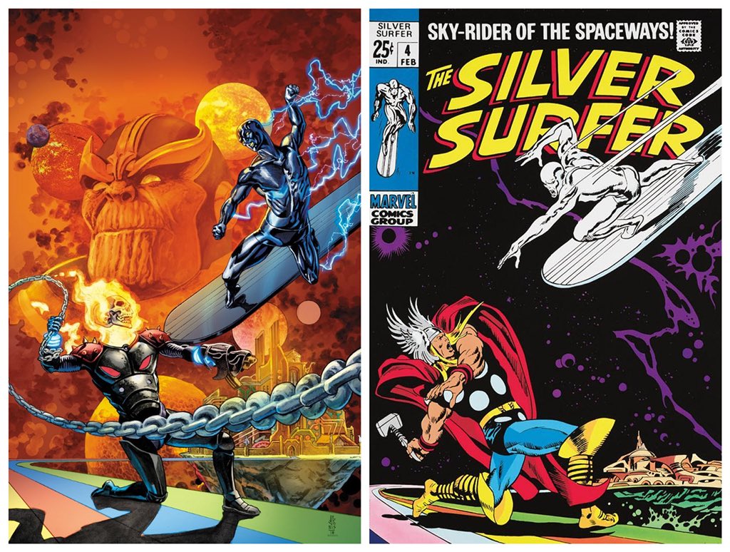 Ghost Rider Vs Silver Surfer