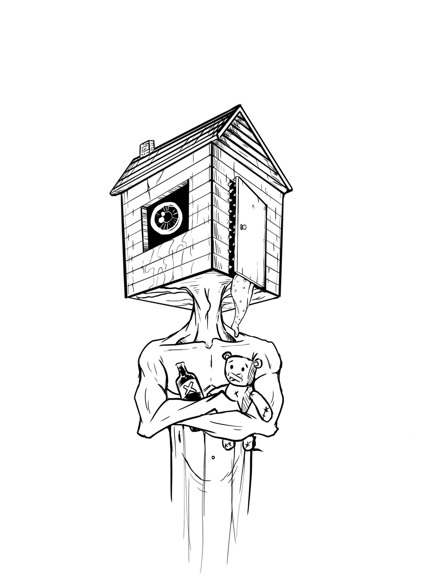 Broken Home Drawing