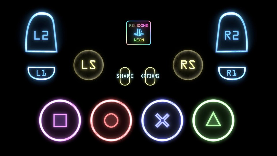 Playstation Controller Button Icons