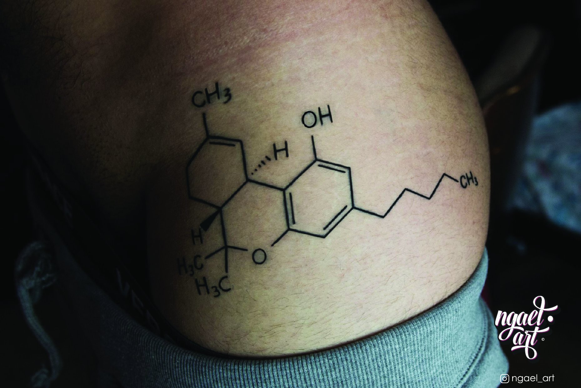 Thc Structure Tattoo