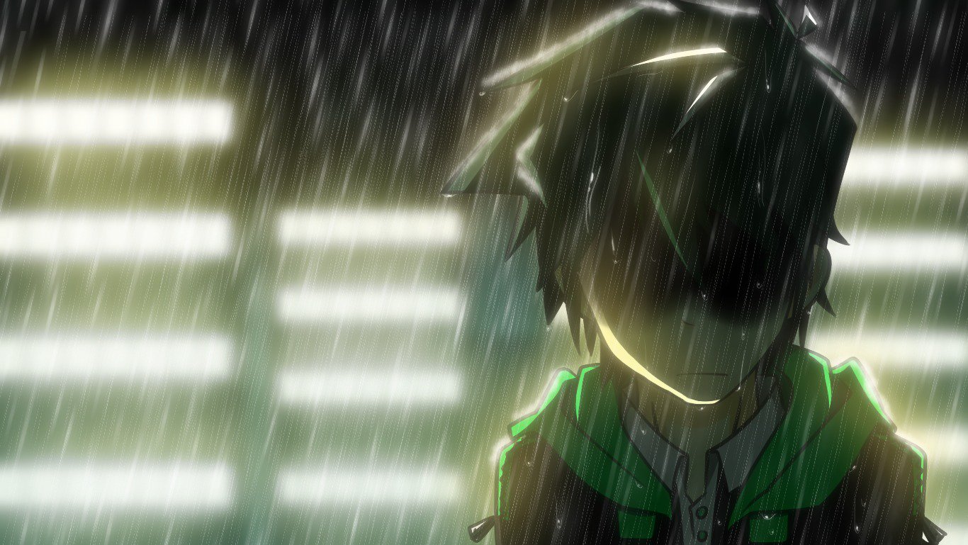 Anime Boy In The Rain