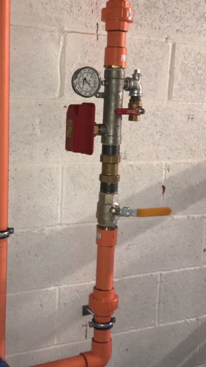 Residential Fire Sprinkler Riser Mechanical Fire Suppression | Anders