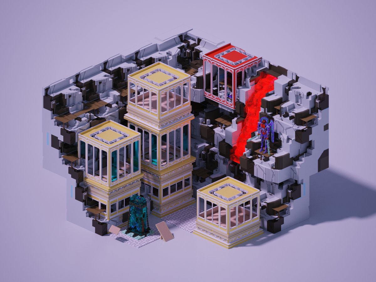 Voxel scenes 2018