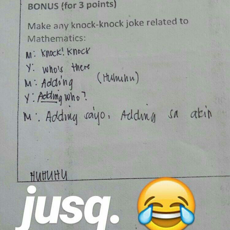 Math Knock Knock Jokes