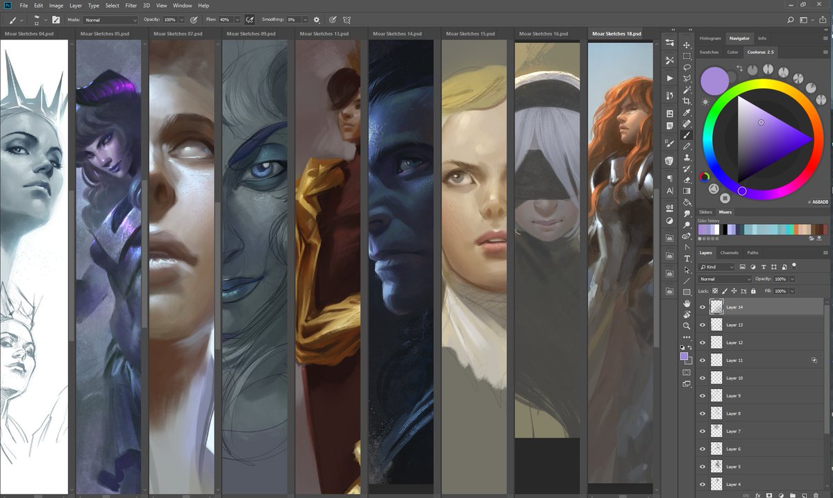 Coolorus plugin - lasopatattoo