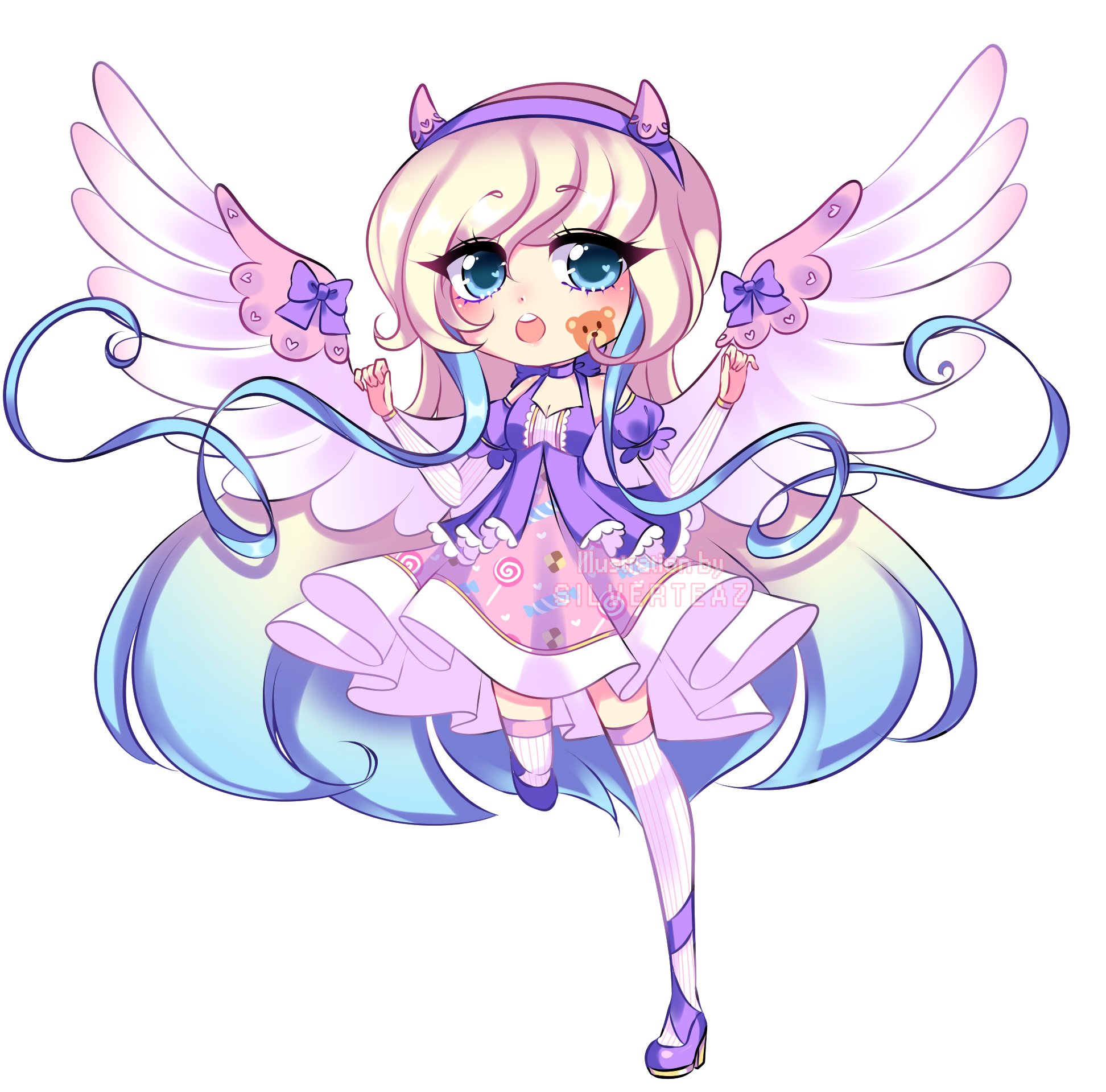 Chibi Angel Wings Anime