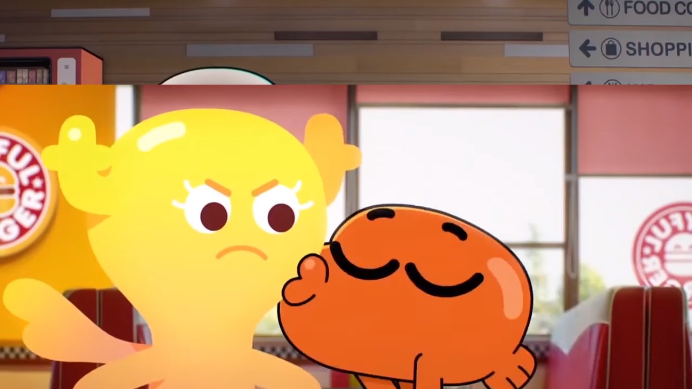 The Amazing World Of Gumball Gumball And Penny Kiss