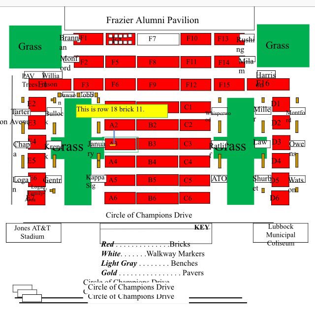 The /r/CFB Texas Tech brick has already been installed! : r/CFB