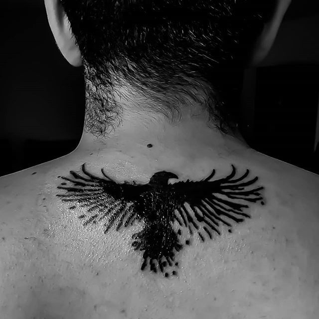 Crow Back Tattoo