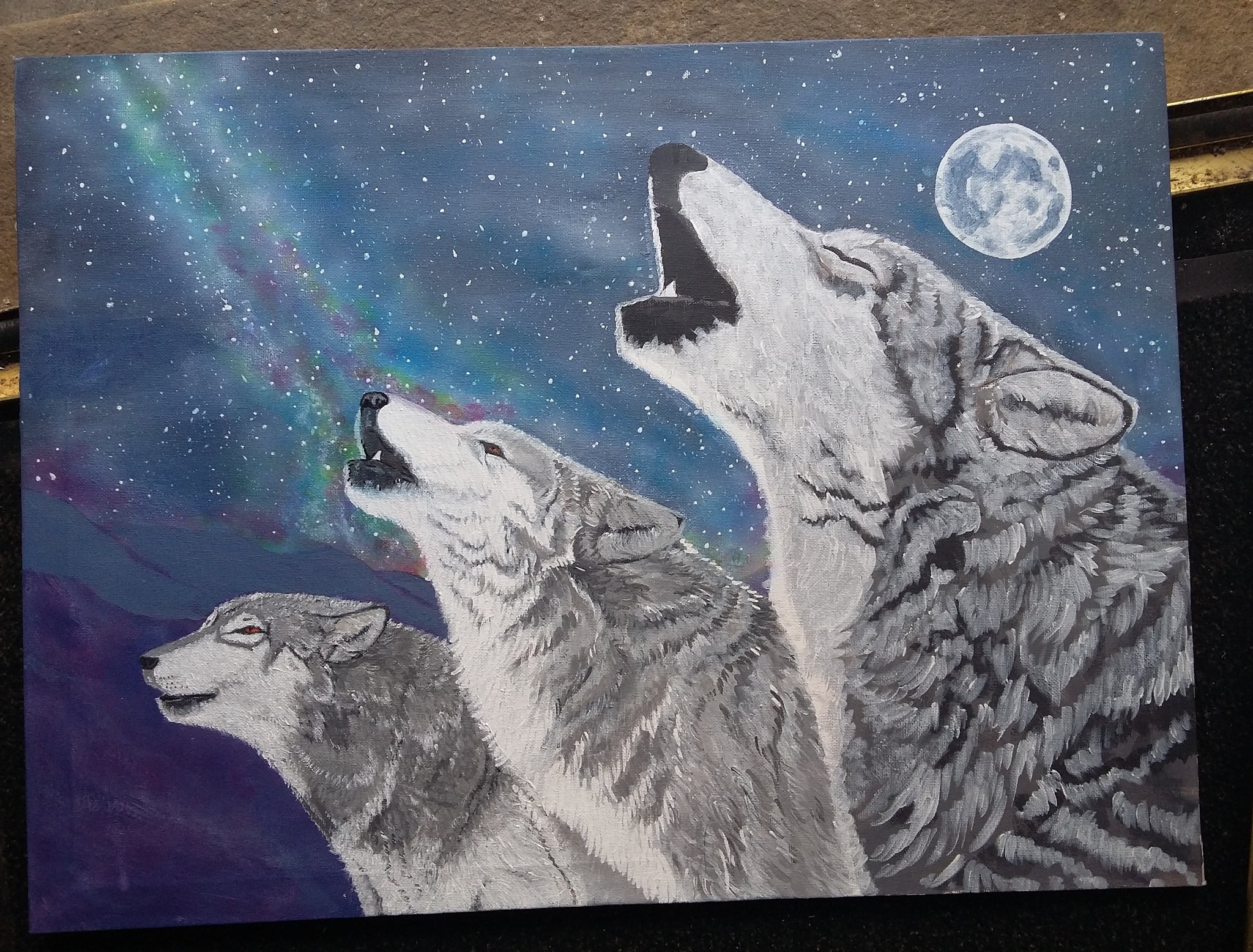 How To Draw A Realistic Wolf Family