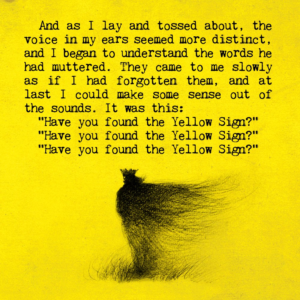 True Detective Yellow Sign