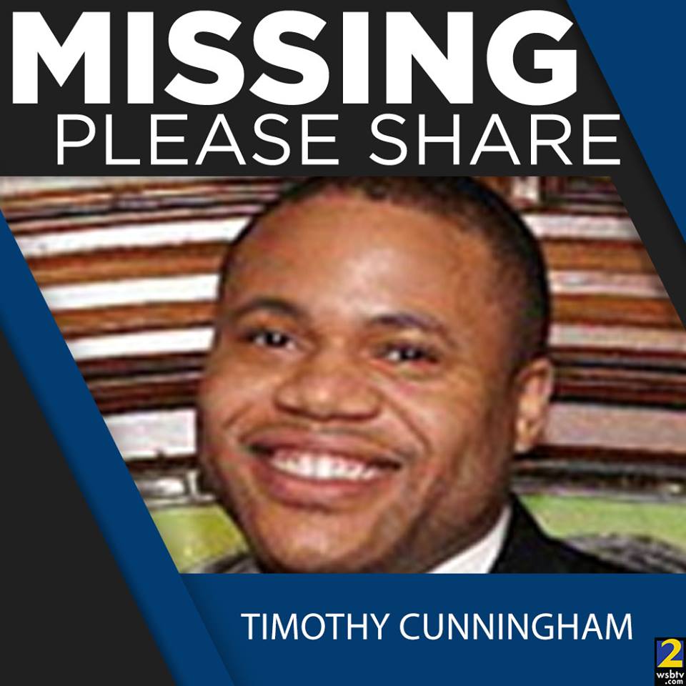 Timothy Cunningham has been missing since he called in sick to work on ...