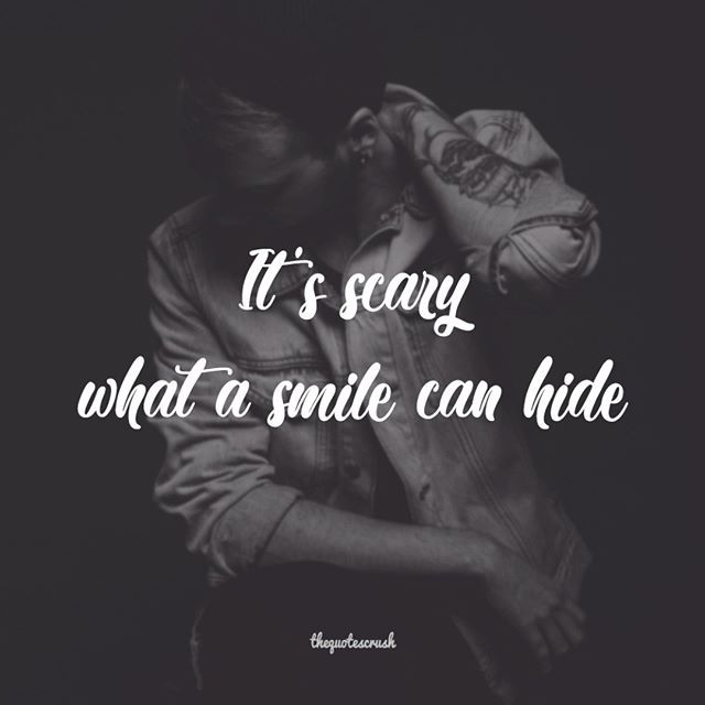 Quotes About Hiding A Smile