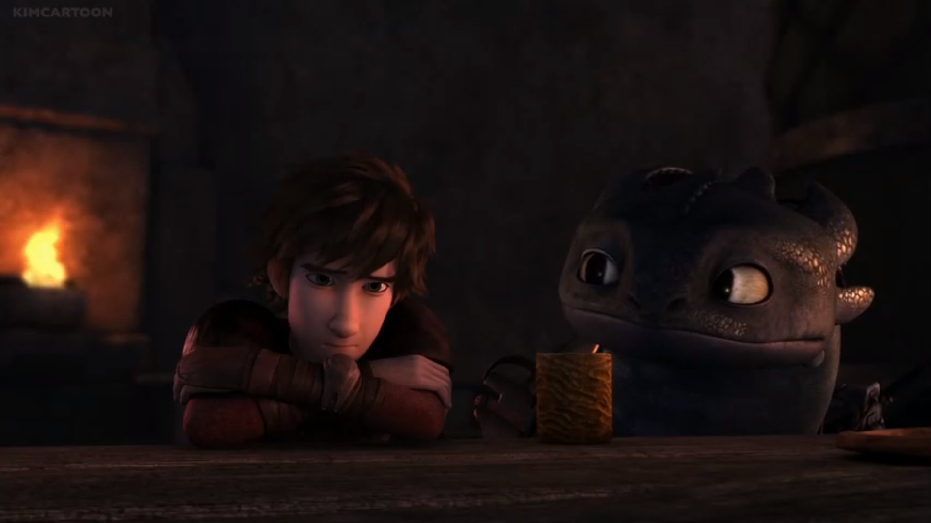 Toothless And Hiccup Hug