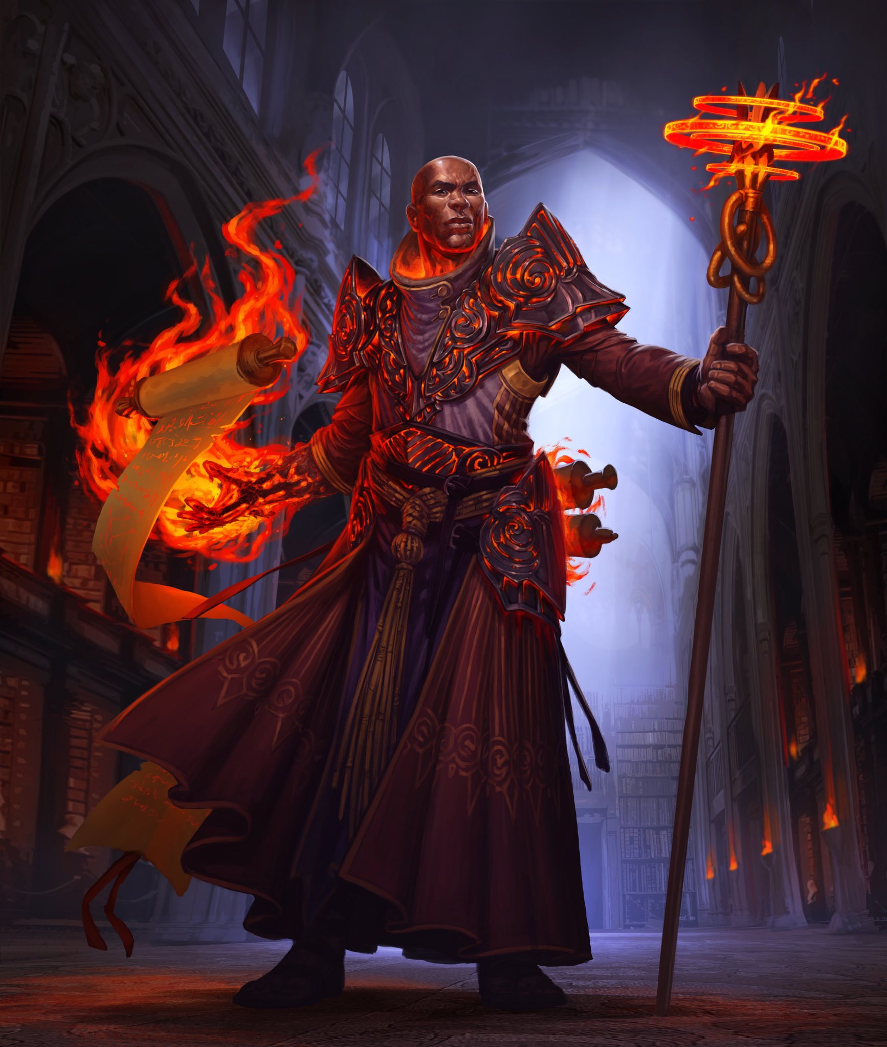 Fire Mage Concept Art