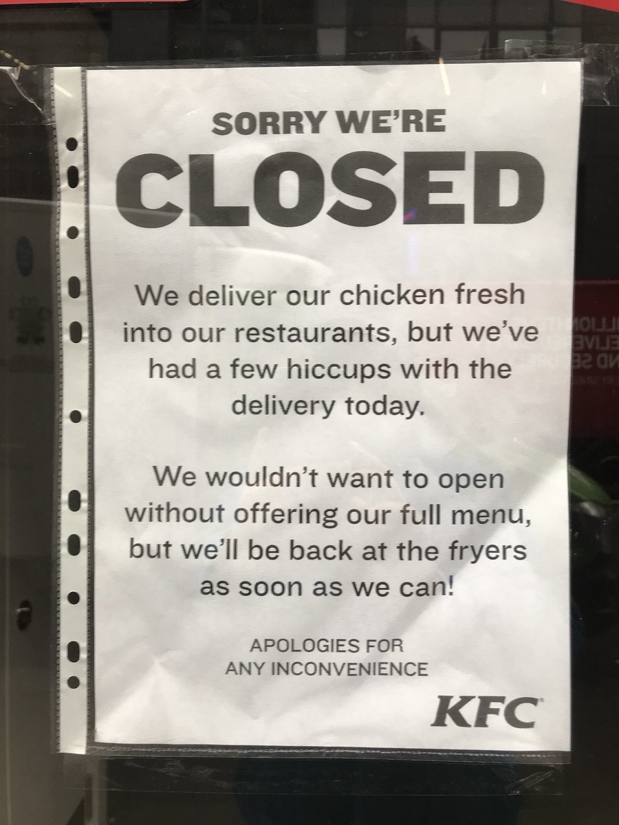 KFC forced to shut some outlets due to chicken shortage - ITV News