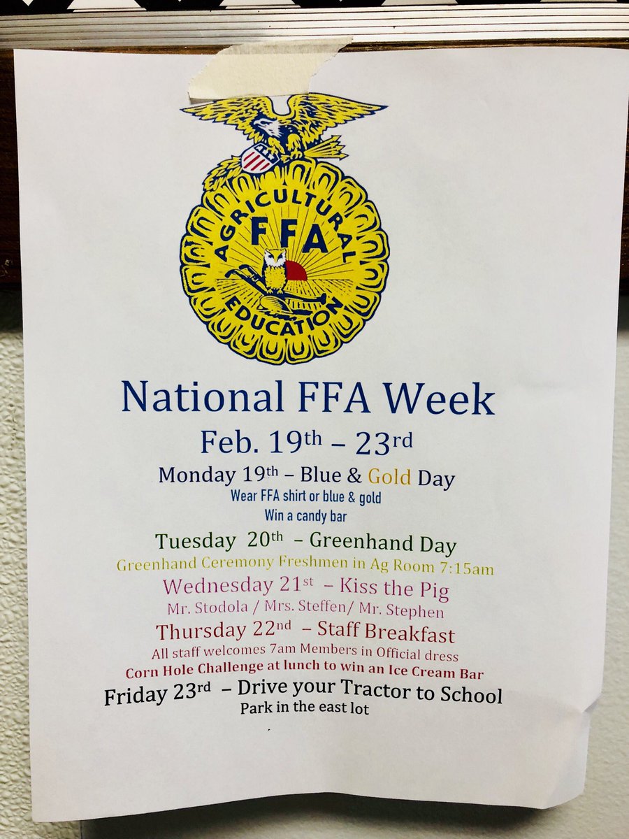 National Ffa Week Activities