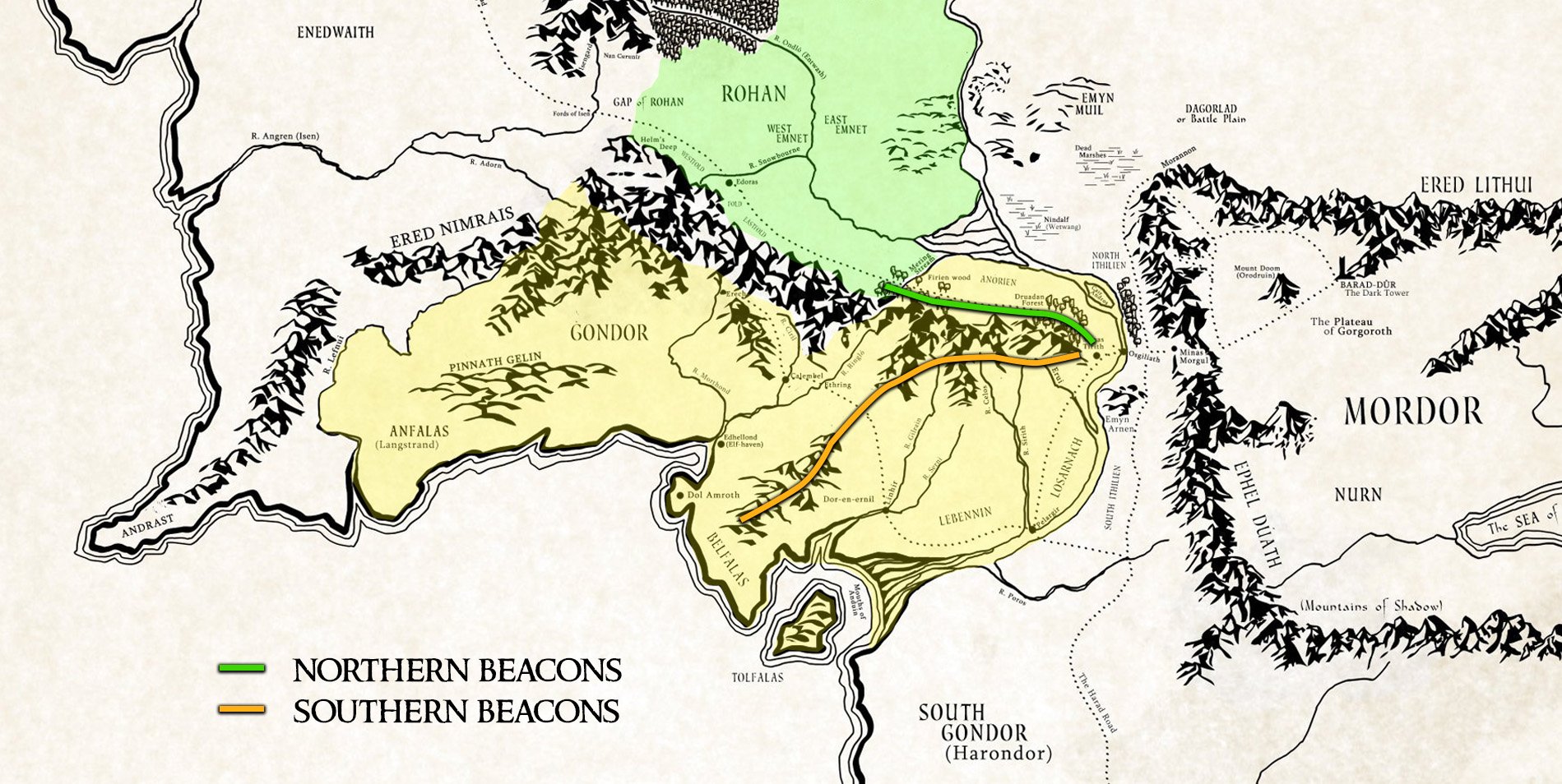 Gondor Map